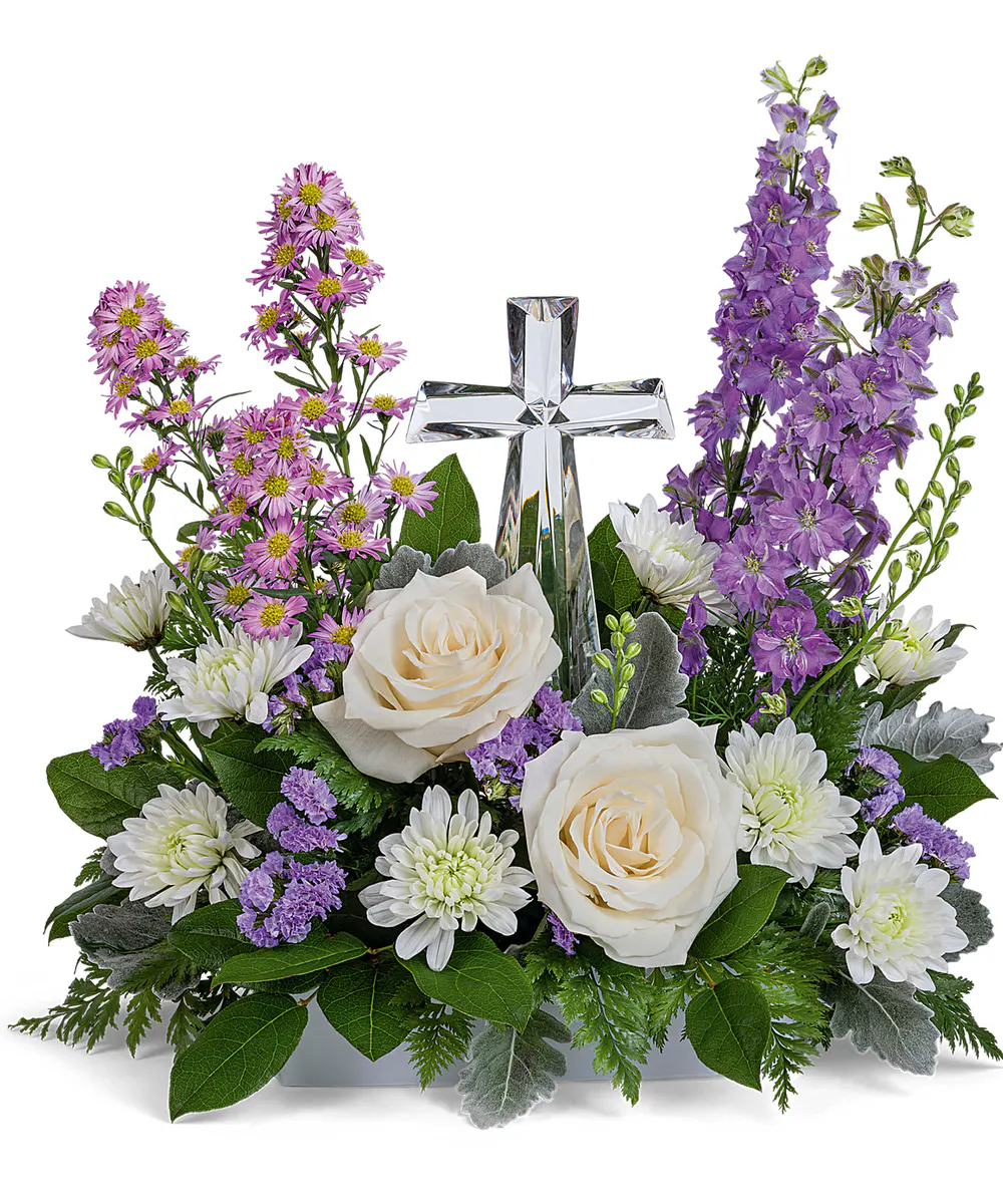Poised With Love: Flowers & Keepsake Cross | Conklyn's Florist